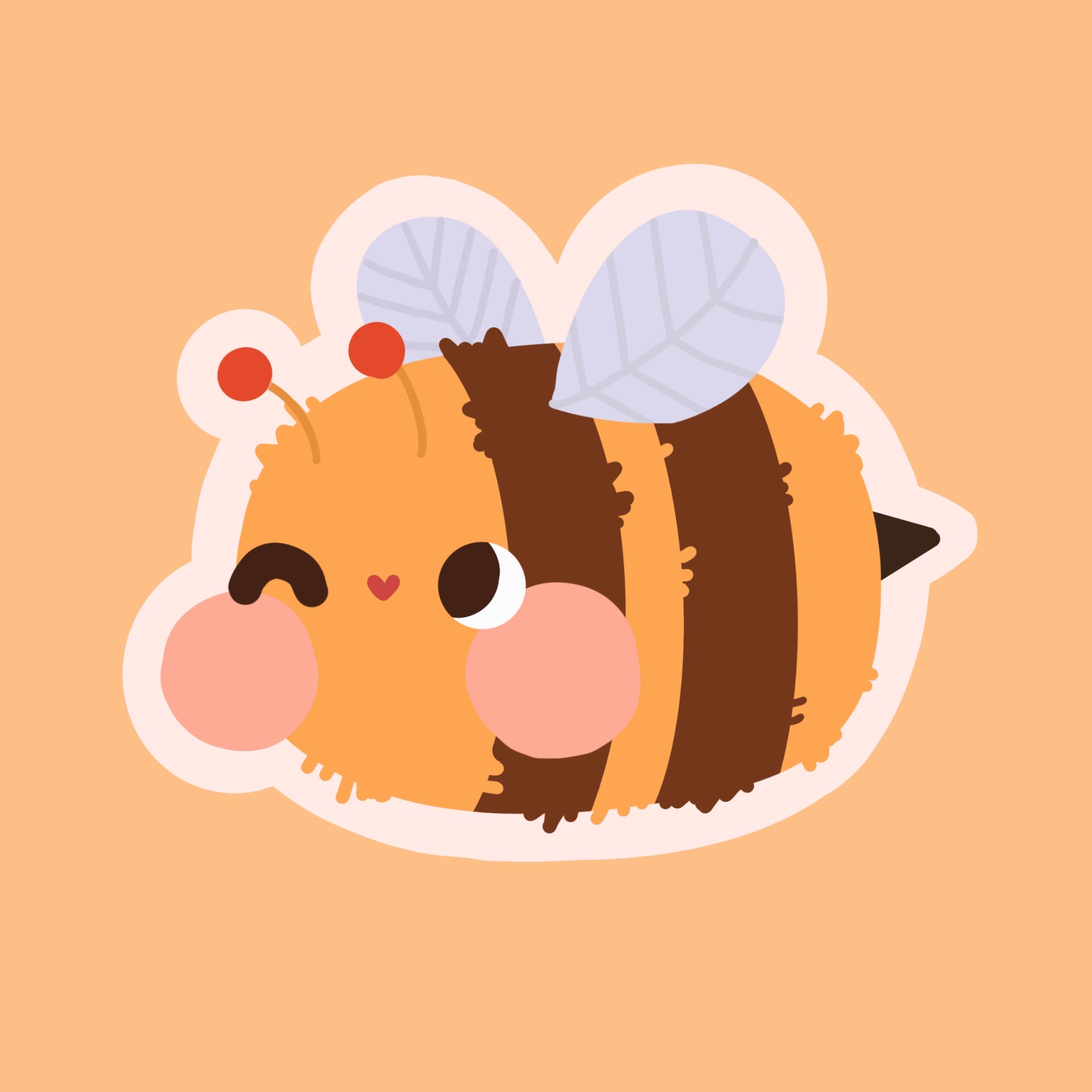 Bumblebee sticker – Louise Vermeil Designs